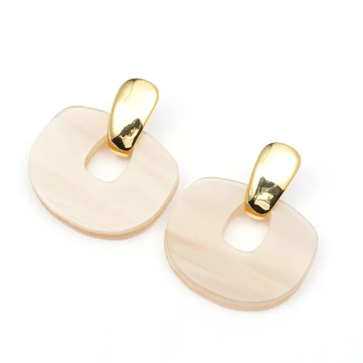 Ivory Arc Resin Drops – Material Girl